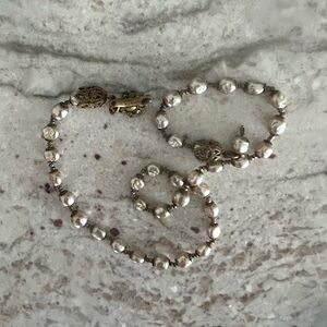 Miriam Haskell | Jewelry | Vintage Miriam Haskel Signed Pearl Necklace ...